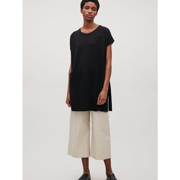 COS | Tops | Cos Womens Oversized Square Cut Side Slit Sleeveless ...